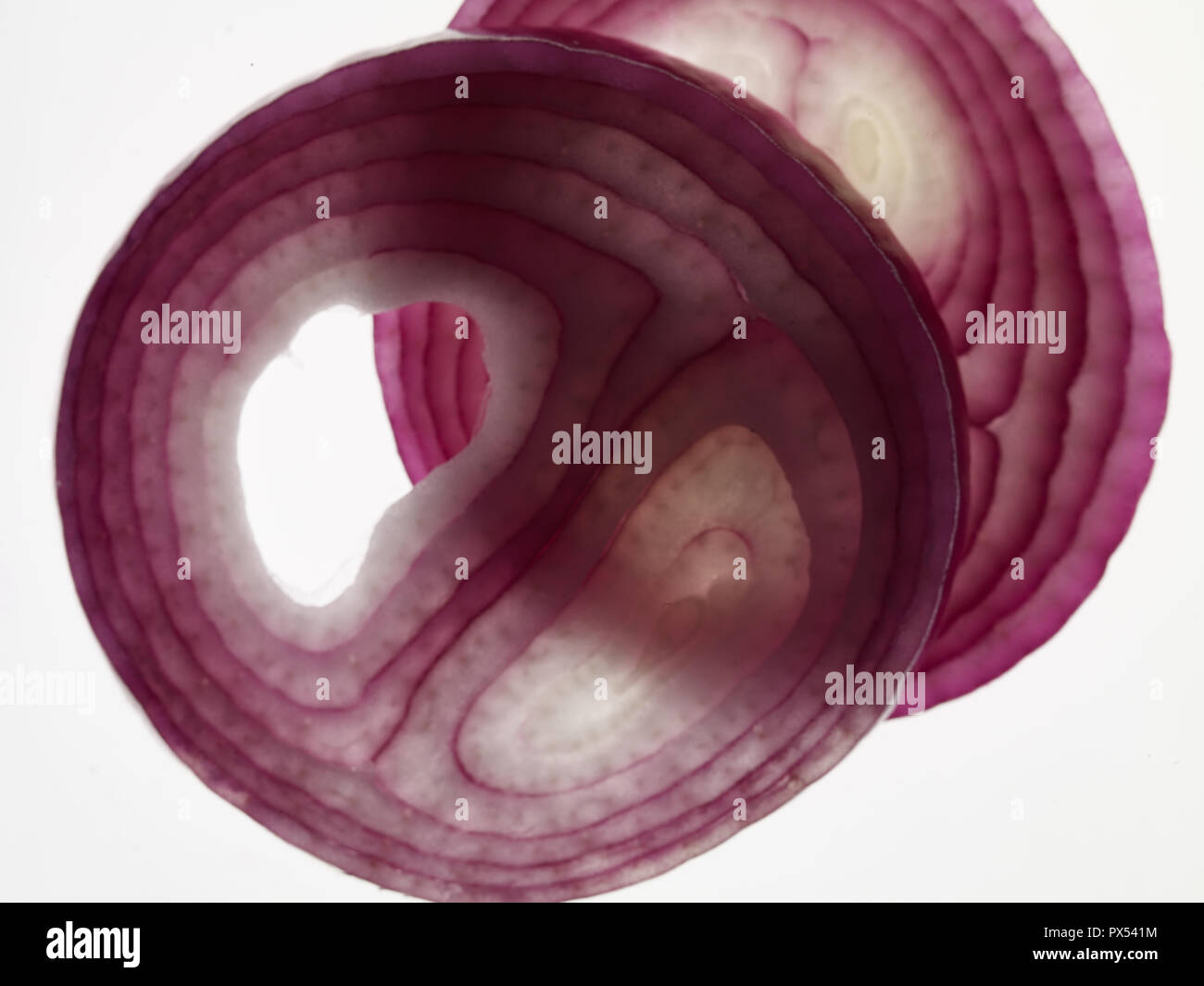 Red onion abstract food photograph Stock Photo - Alamy