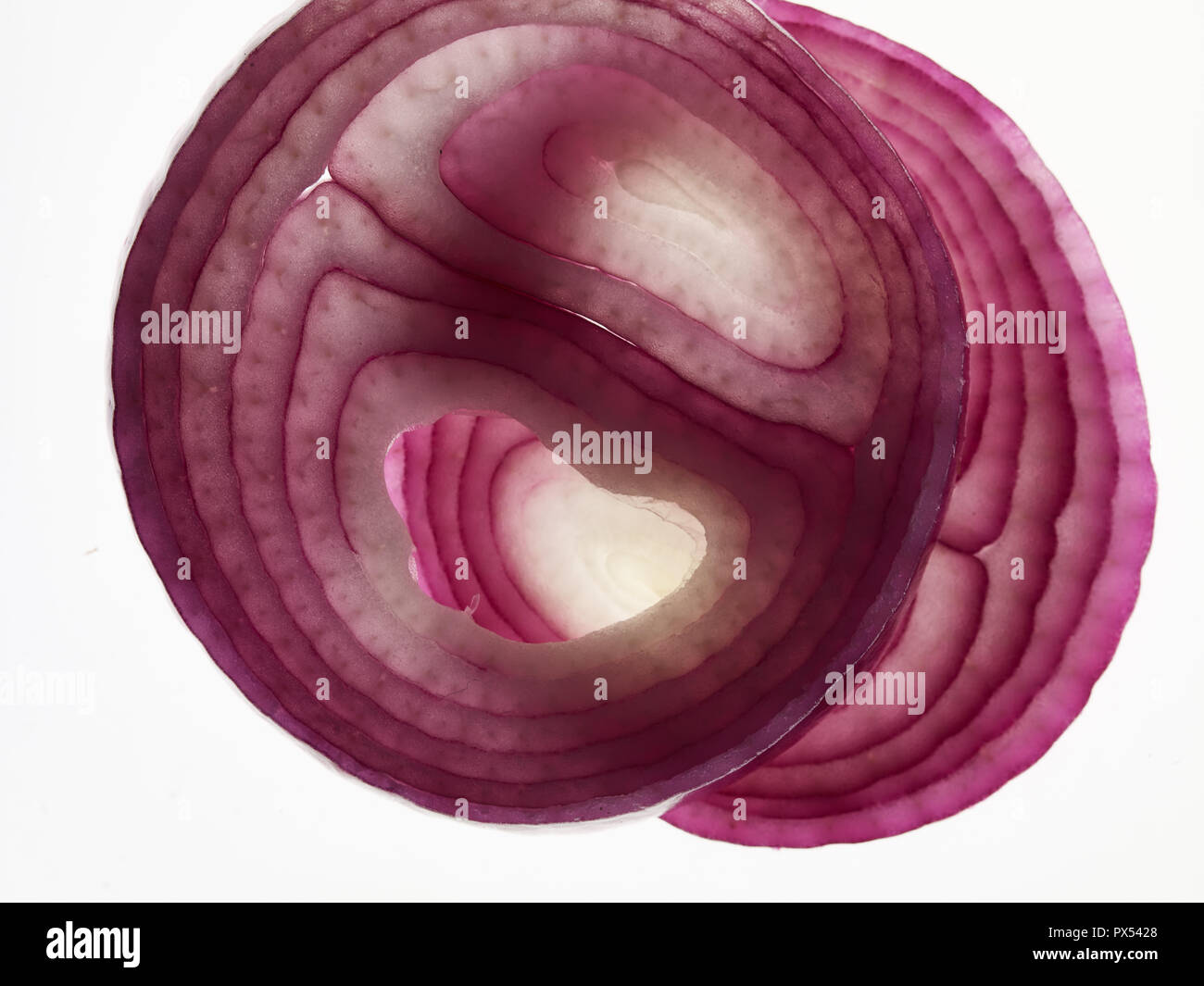 Red onion abstract food photograph Stock Photo - Alamy