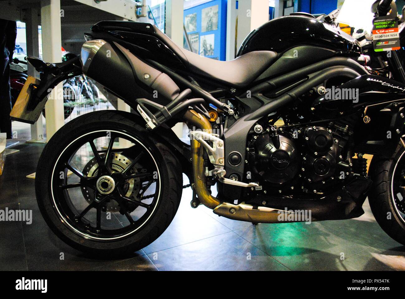 Black Triumph Motor Bike High Resolution Stock Photography and Images ...