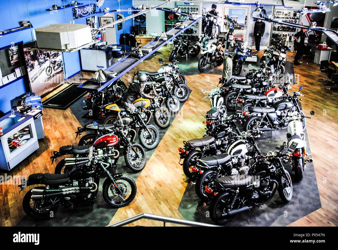 Triumph motorcycle brand hi-res stock photography and images - Alamy