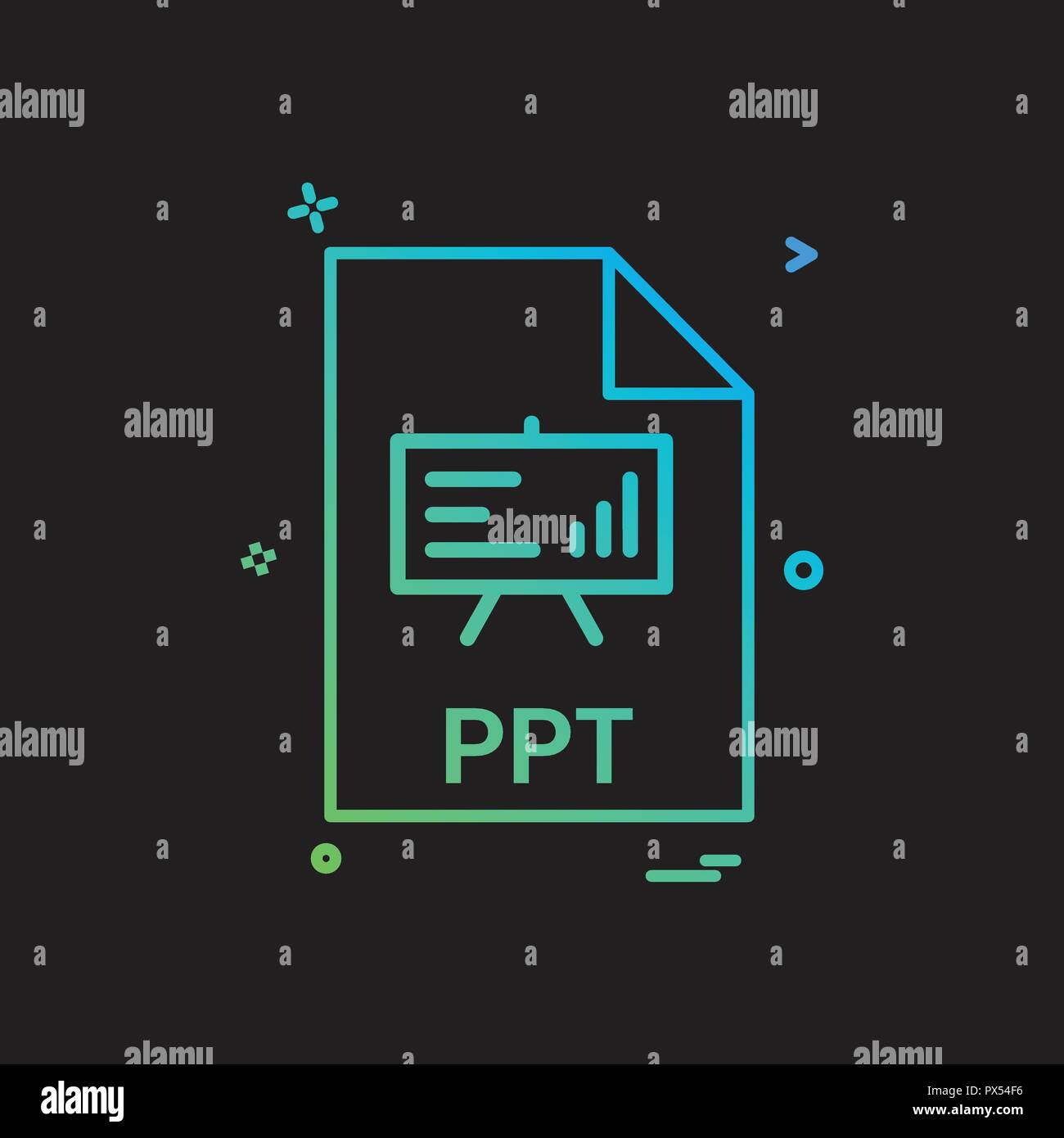 Ppt File File Extension File Format Icon Vector Design Stock Vector 4874