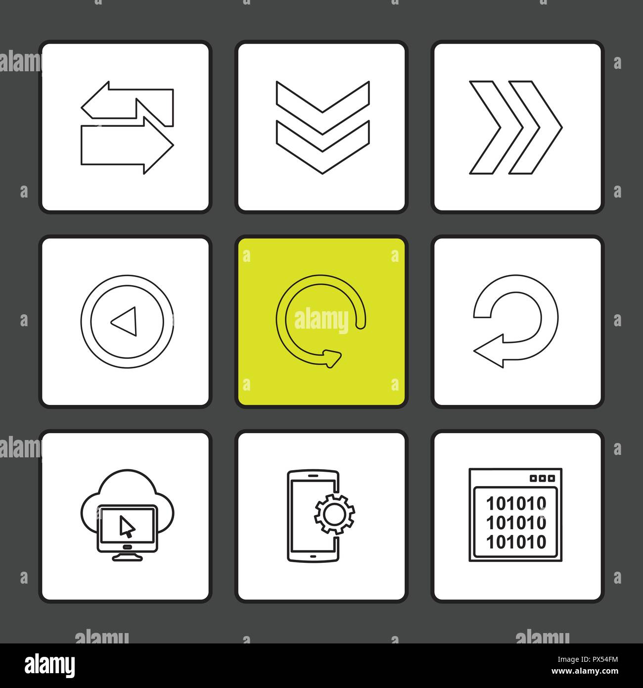 cloud , setting , windows ,arrows , directions , left , right , pointer ...