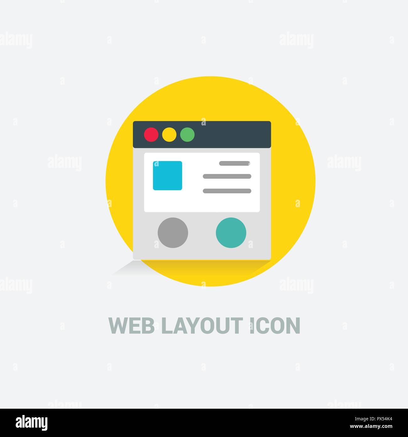 Web Layout icon deisgn vector Stock Vector Image & Art - Alamy