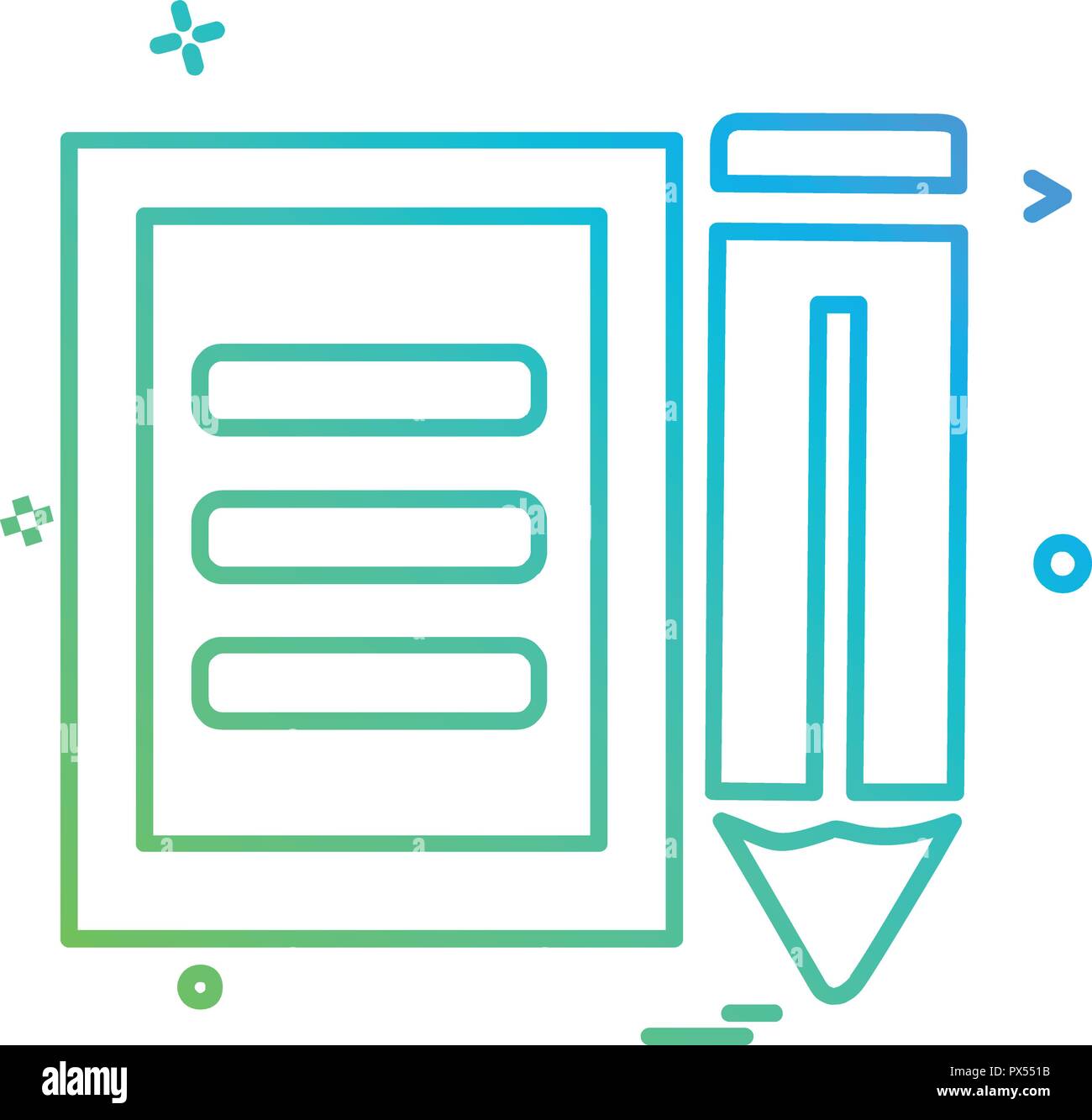 Text icon design vector Stock Vector Image & Art - Alamy