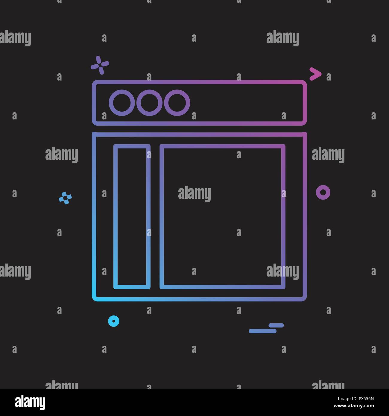 Web layouts icon design vector Stock Vector Image & Art - Alamy