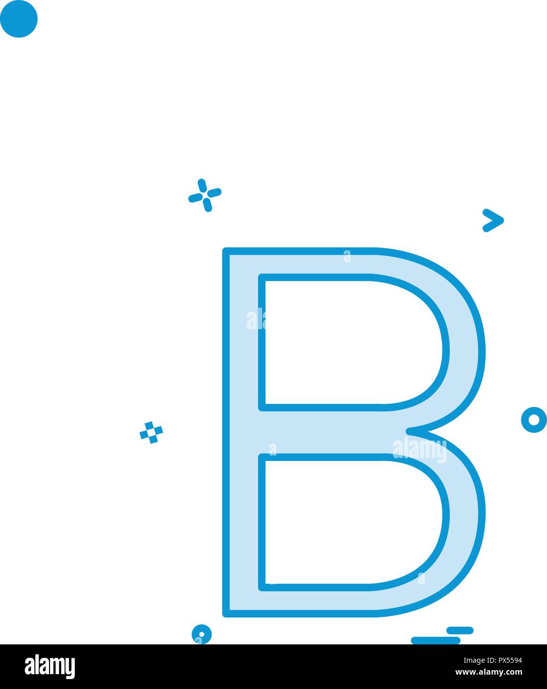 b letter icon vector design Stock Vector Image & Art - Alamy