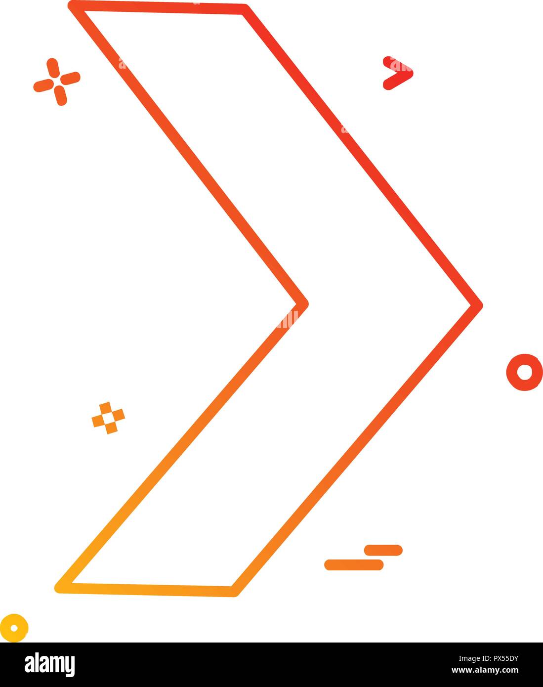 Arrows icon design vector Stock Vector Image & Art - Alamy