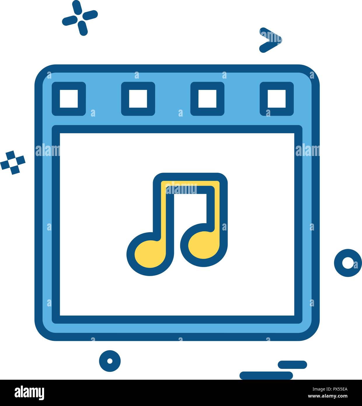 Music icon design vector Stock Vector Image & Art - Alamy
