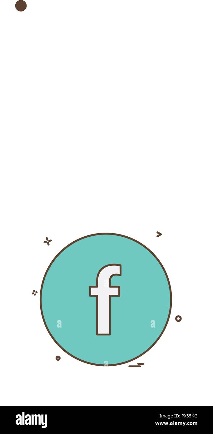 Facebook icon design vector Stock Vector Image & Art - Alamy