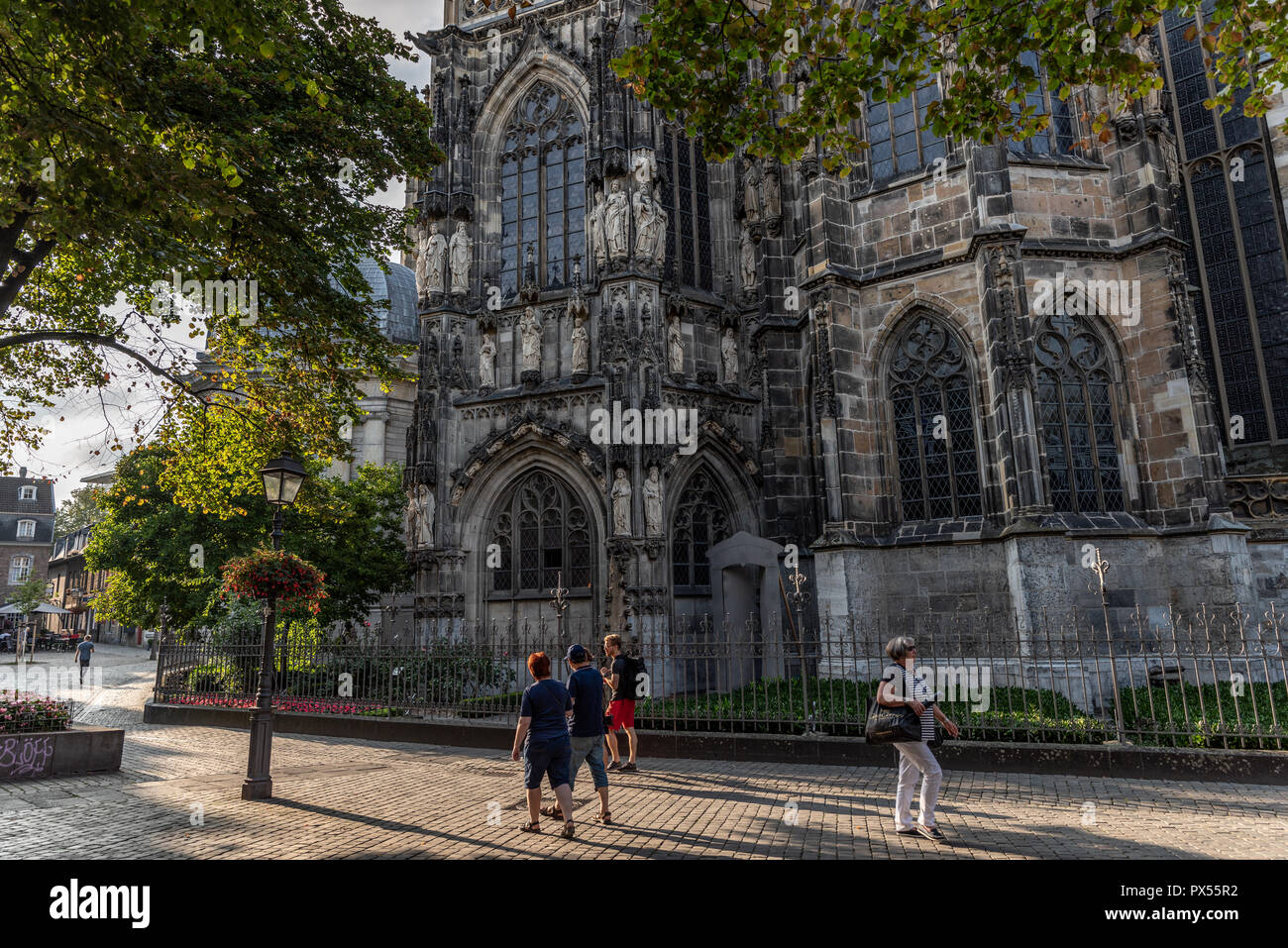 The streets of Aachen Stock Photo - Alamy