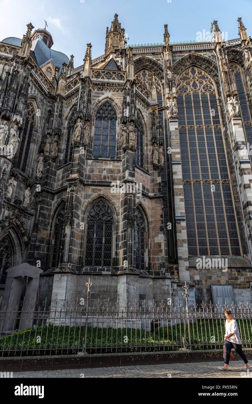 The streets of Aachen Stock Photo - Alamy