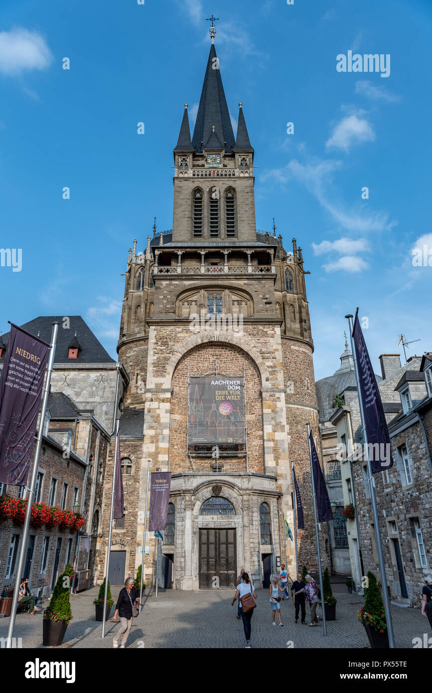 The streets of Aachen Stock Photo - Alamy