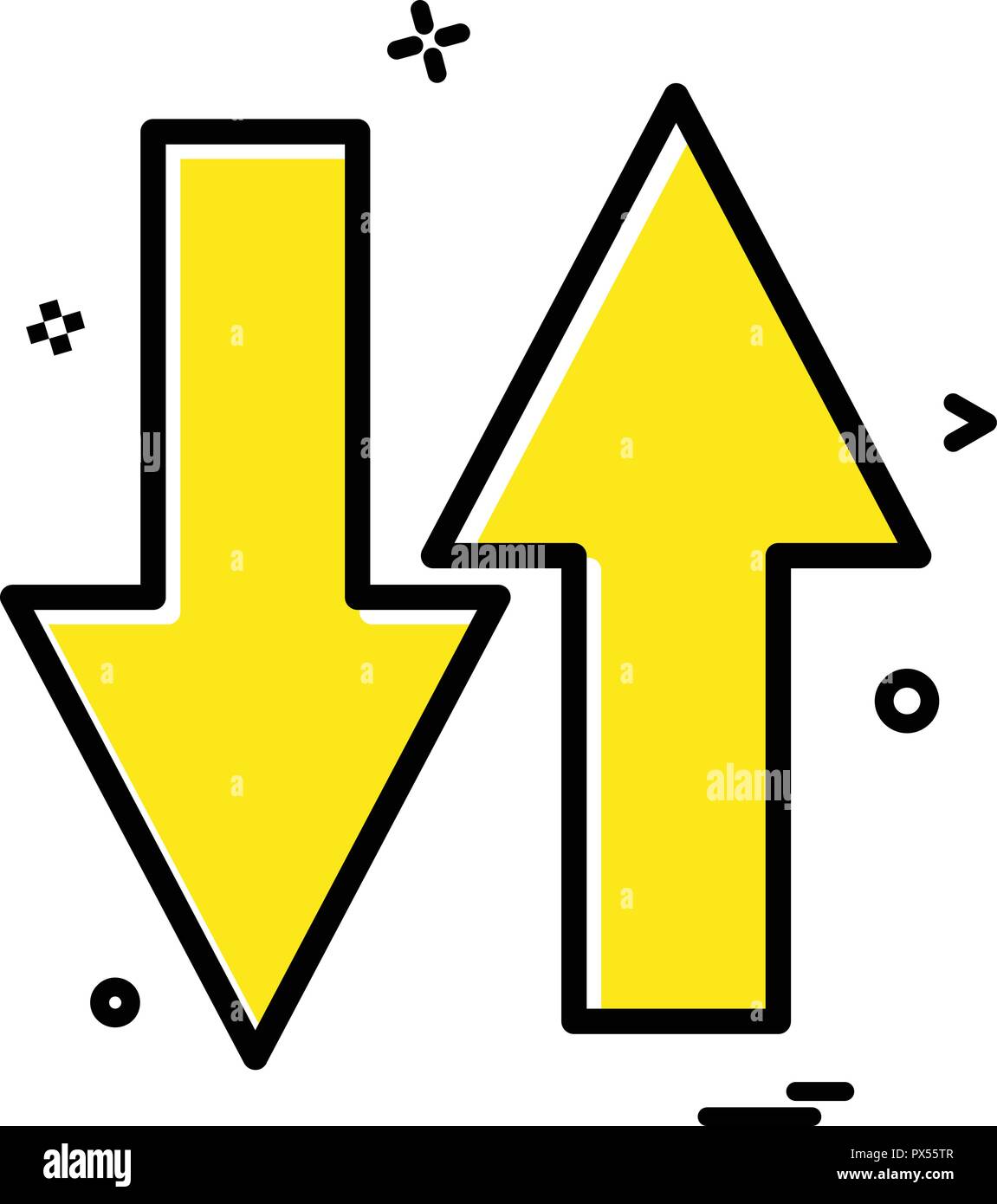 One way road sign advertising design Stock Vector Images - Alamy