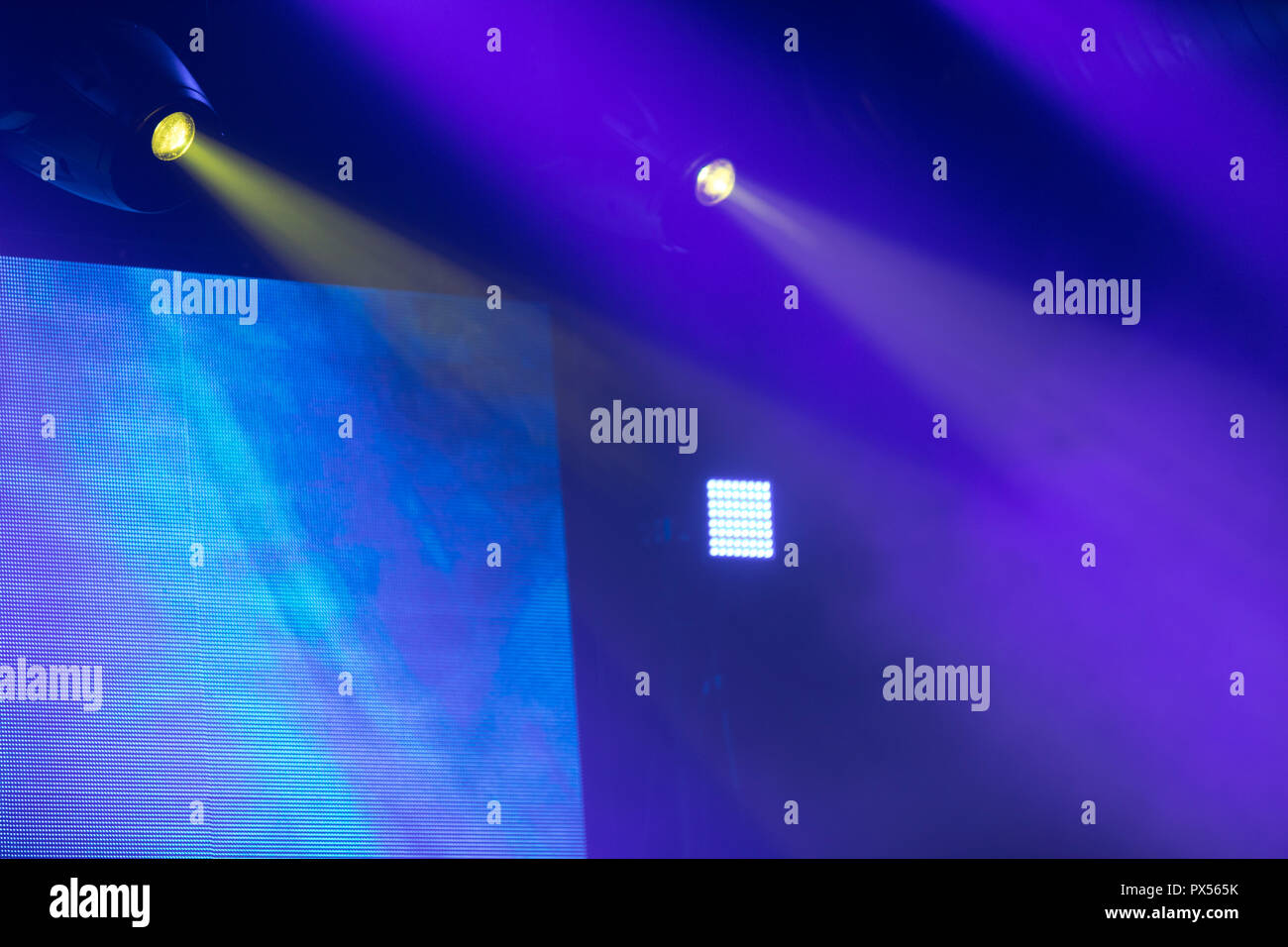 LED stage lights in a bar Stock Photo - Alamy