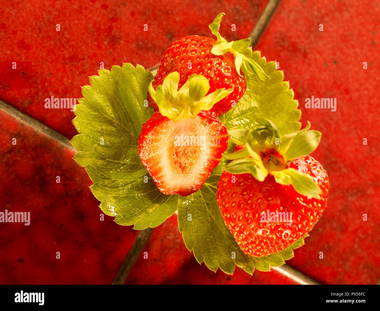 Strawberry food photograph Stock Photo - Alamy