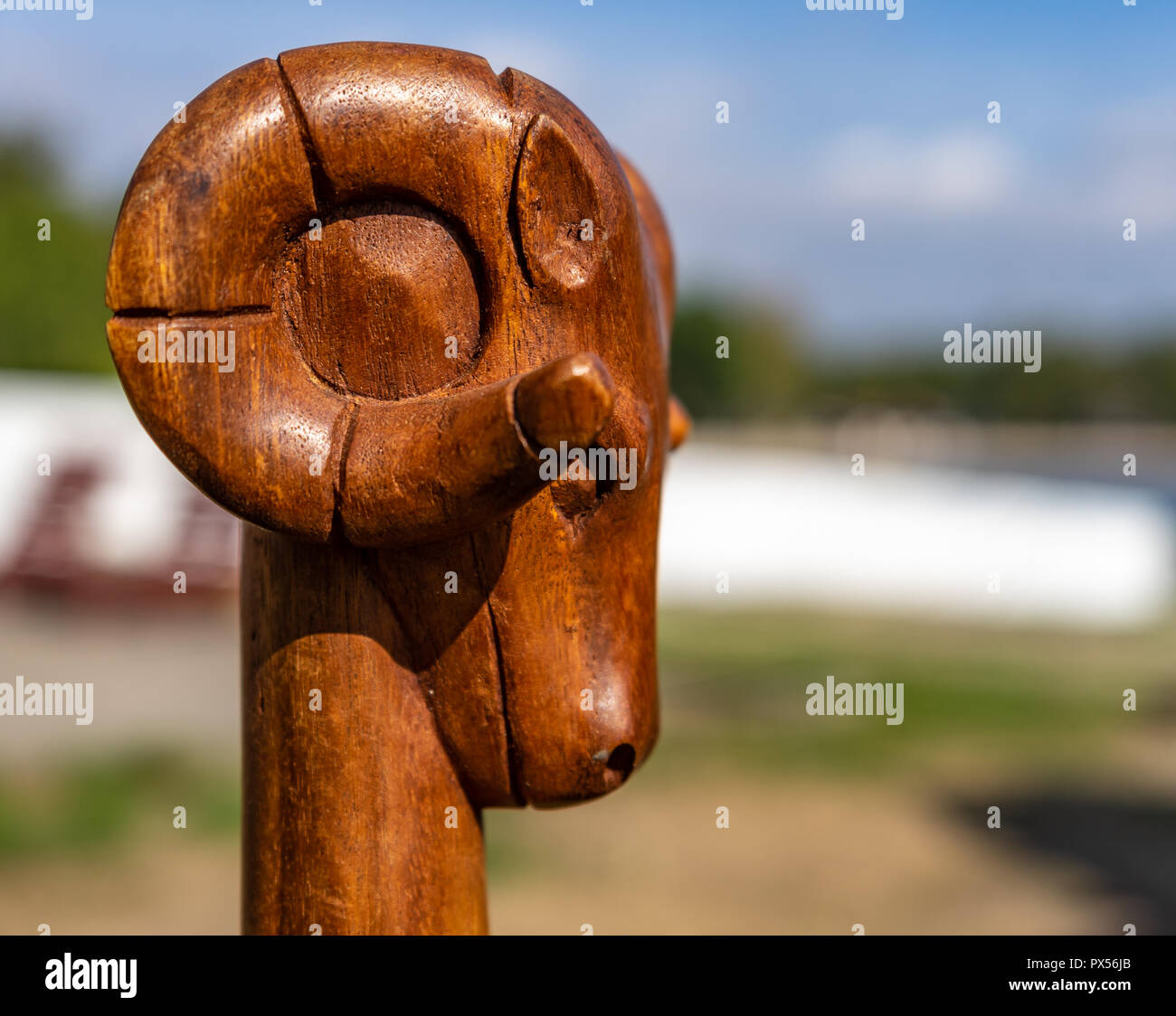 Devil wood carving hi-res stock photography and images - Alamy