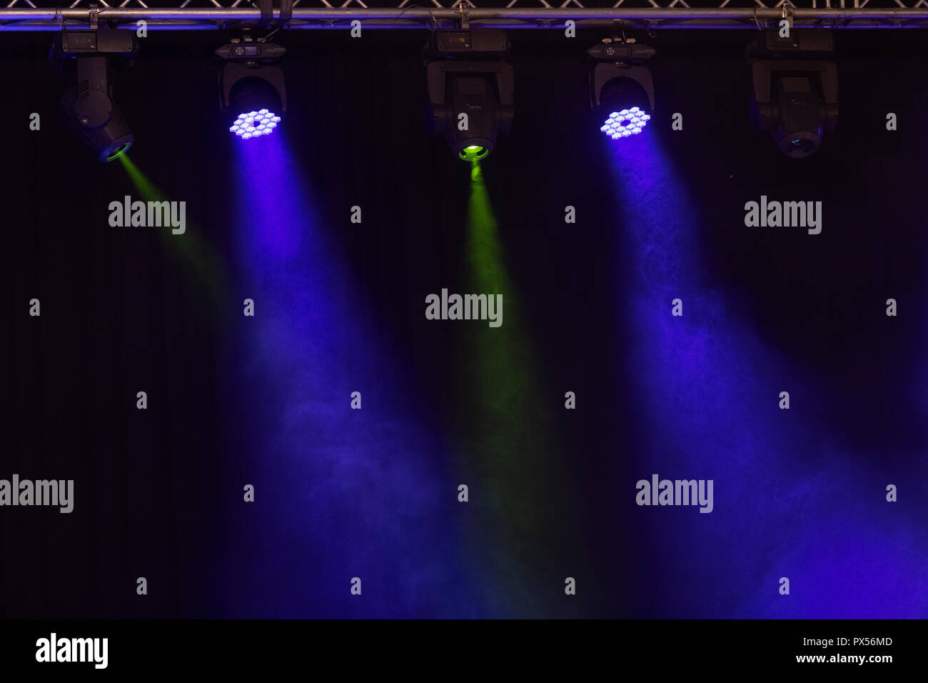 Multiple color LED stage lights Stock Photo - Alamy