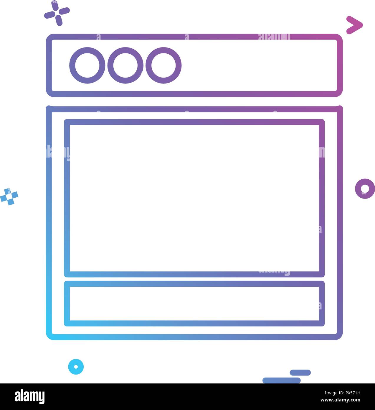 Web layouts icon design vector Stock Vector Image & Art - Alamy