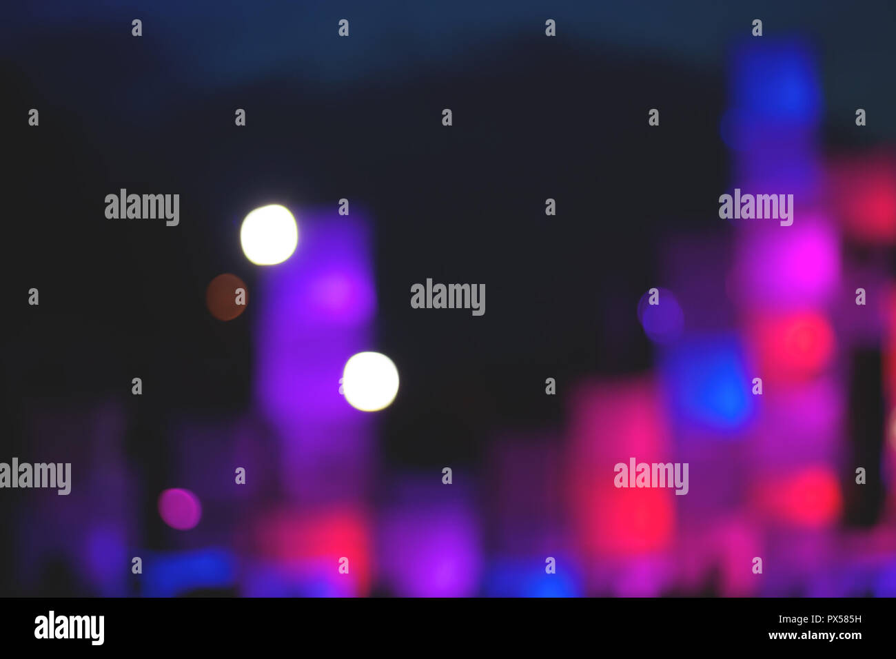 Blurry concert stage background at night. Defocused background Stock ...