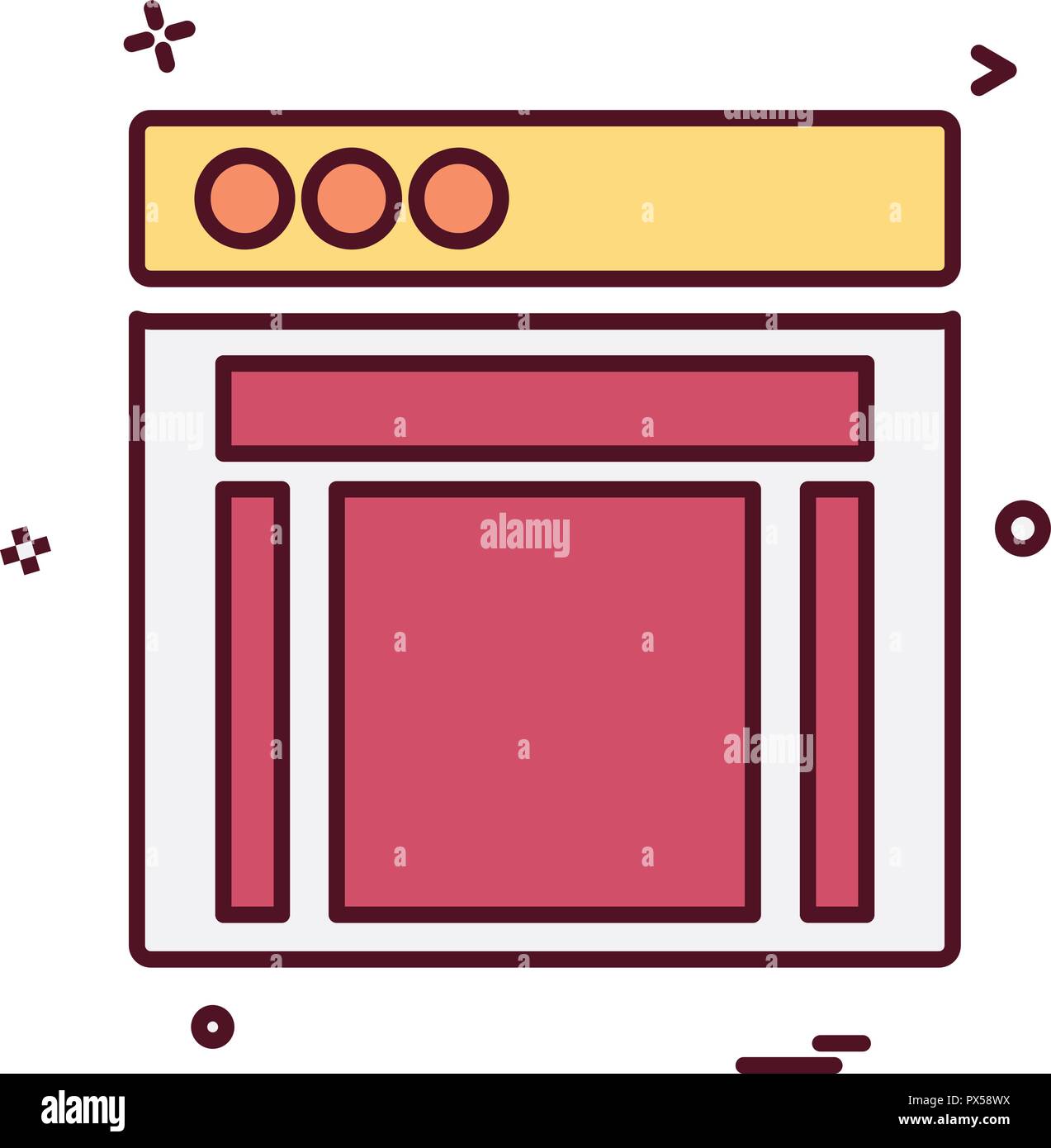 Web layouts icon design vector Stock Vector Image & Art - Alamy