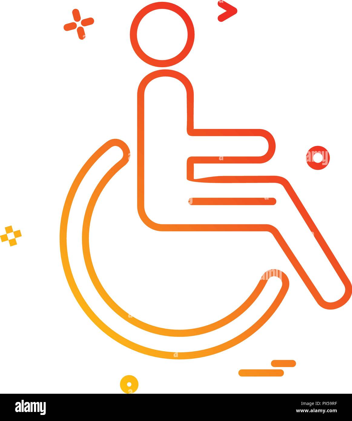 handicapped icon design vector Stock Vector Image & Art - Alamy