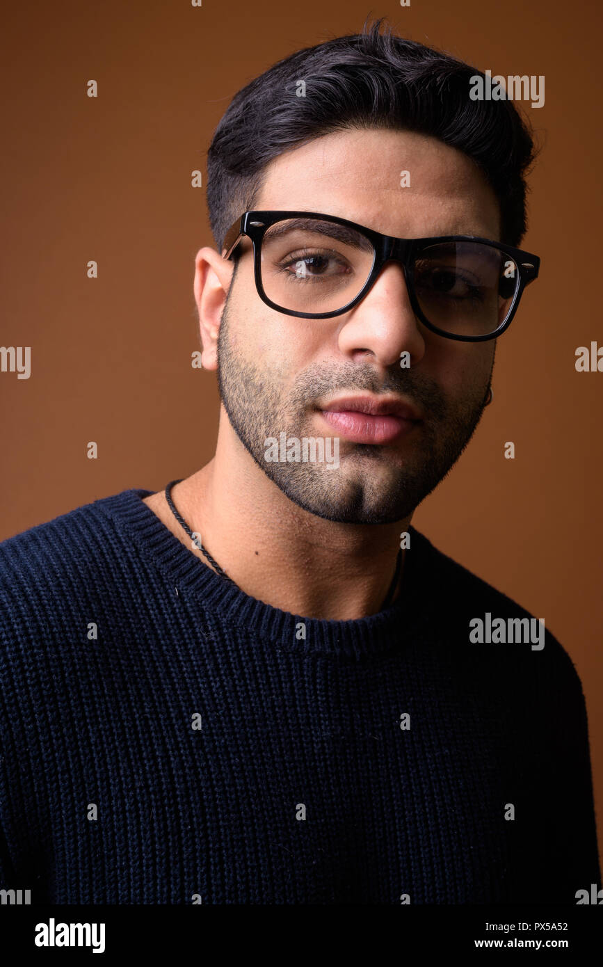 Indian man with glasses hi-res stock photography and images - Alamy