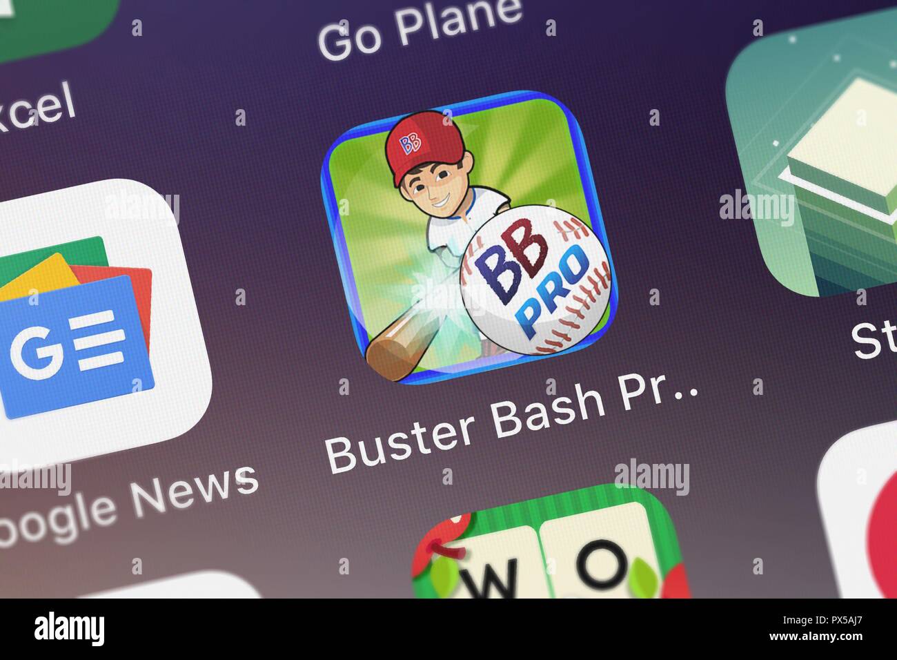 London, United Kingdom - October 19, 2018: Screenshot of the mobile app ...