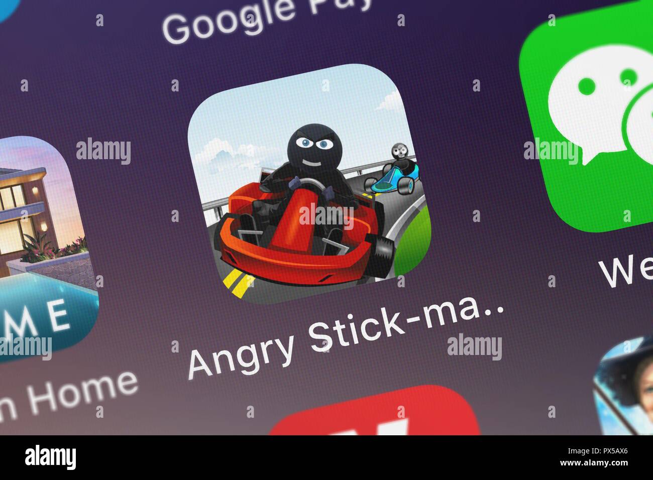 Angry stick man road karts hi-res stock photography and images - Alamy