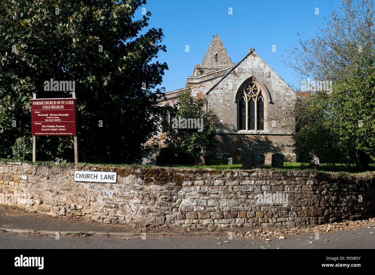 St. Luke`s Church, Cold Higham, Northamptonshire, England, UK Stock ...