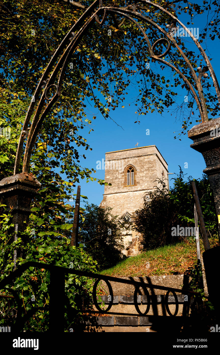 Holy Cross Church, Pattishall, Northamptonshire, England, UK Stock ...
