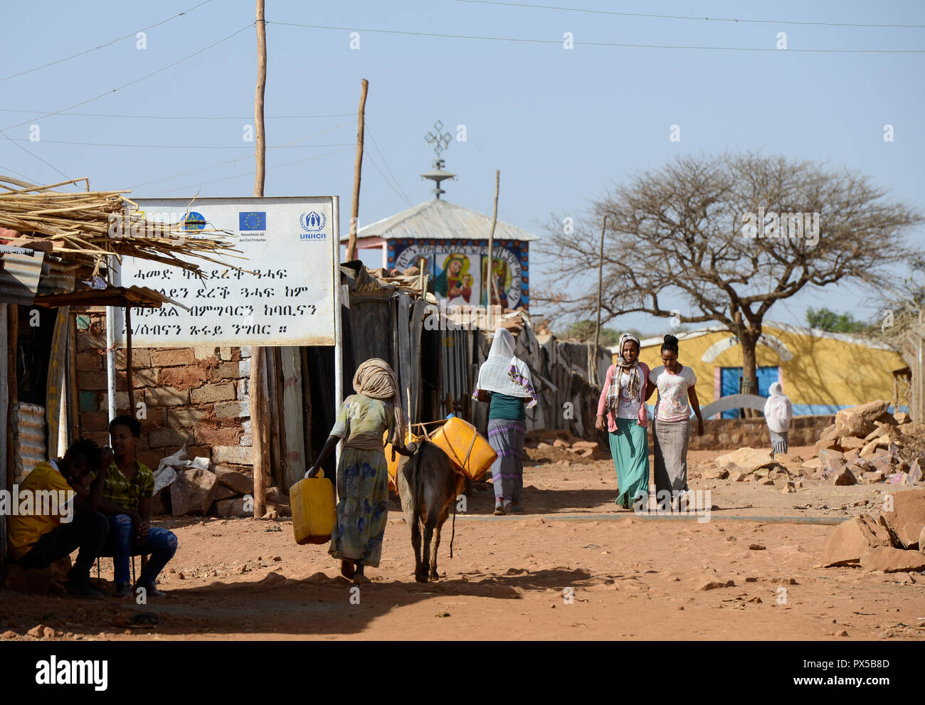 ETHIOPIA, Tigray, Shire, eritrean refugee camp May-Ayni managed by ARRA ...