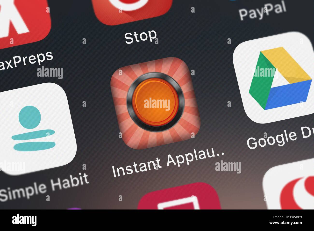 London, United Kingdom - October 19, 2018: Screenshot of the Instant ...