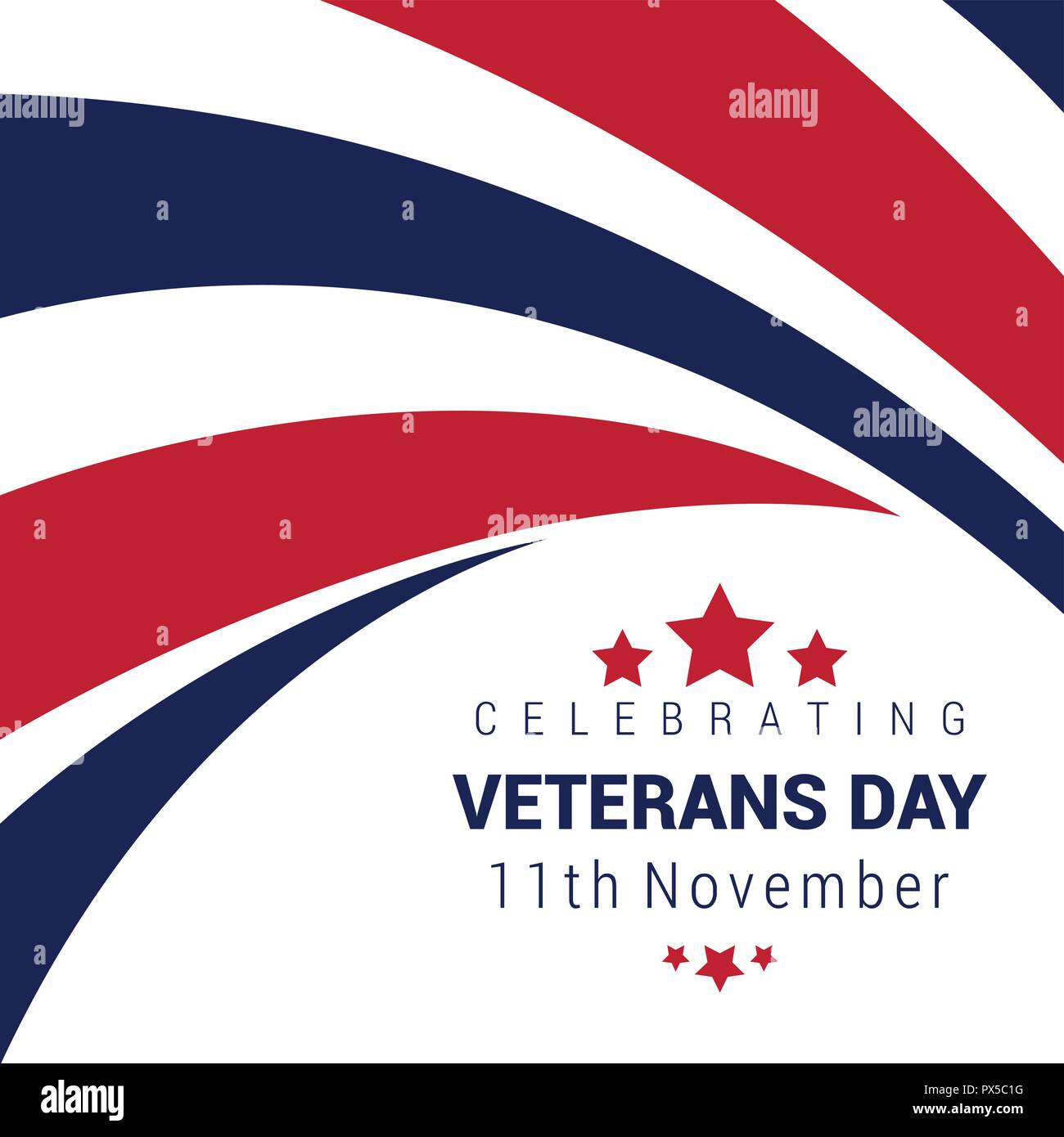 Happy Veterans day design with typography vector Stock Vector Image ...