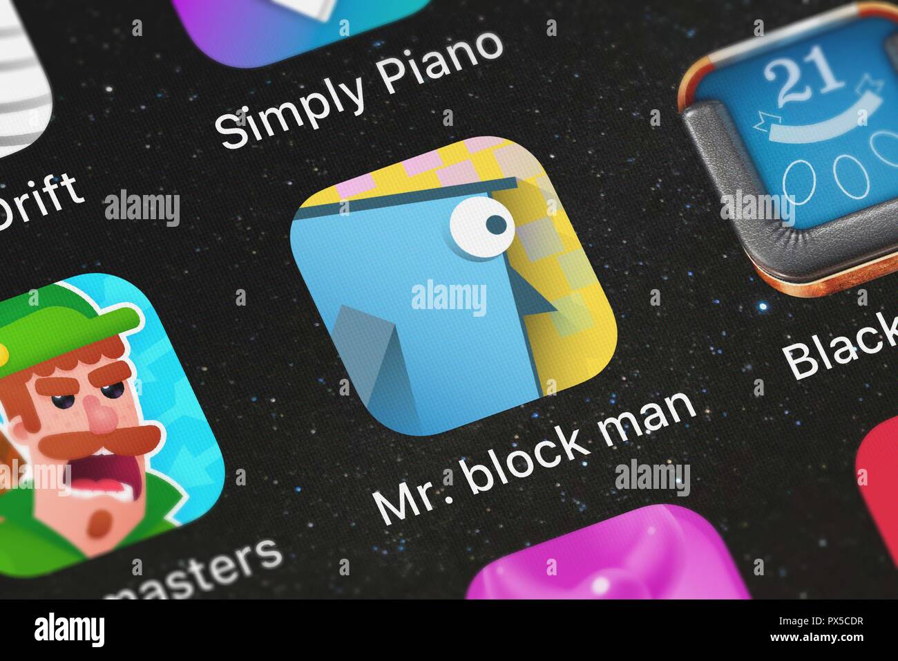 Mr block man hi-res stock photography and images - Alamy