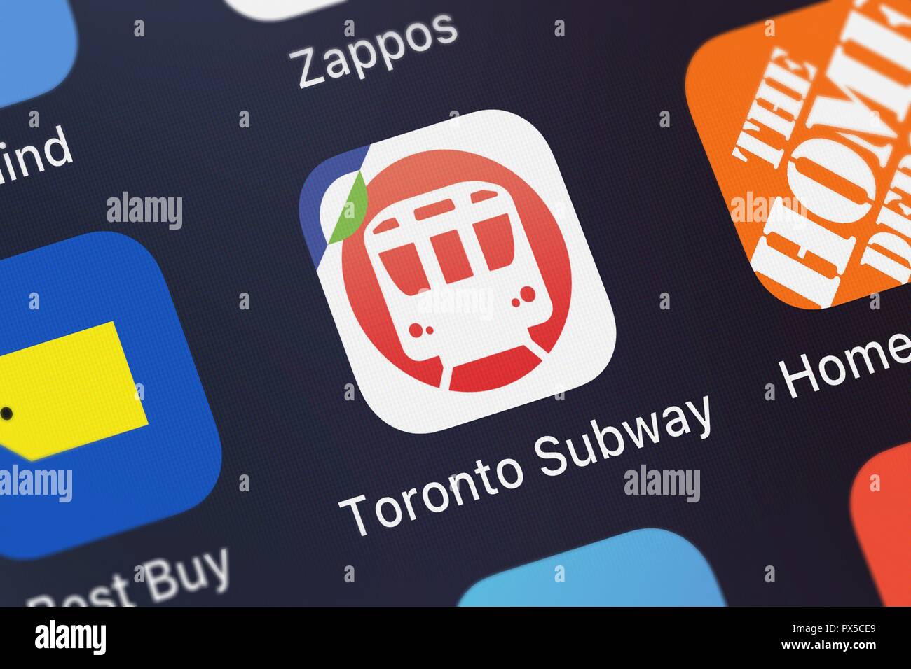 Toronto subway map hi-res stock photography and images - Alamy