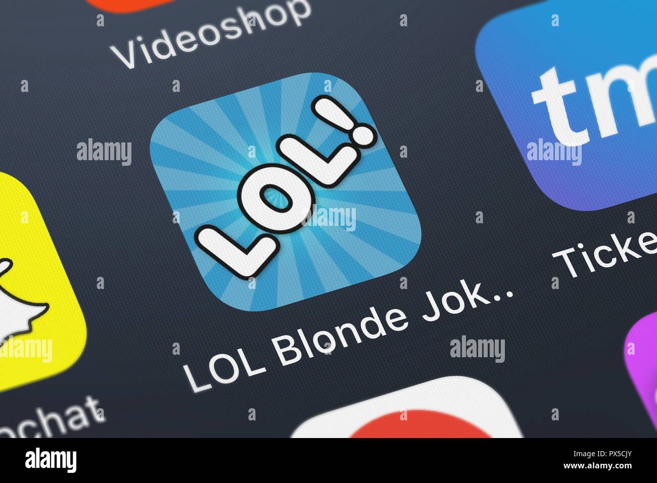 London, United Kingdom - October 19, 2018: Screenshot of Ronald Bell's ...