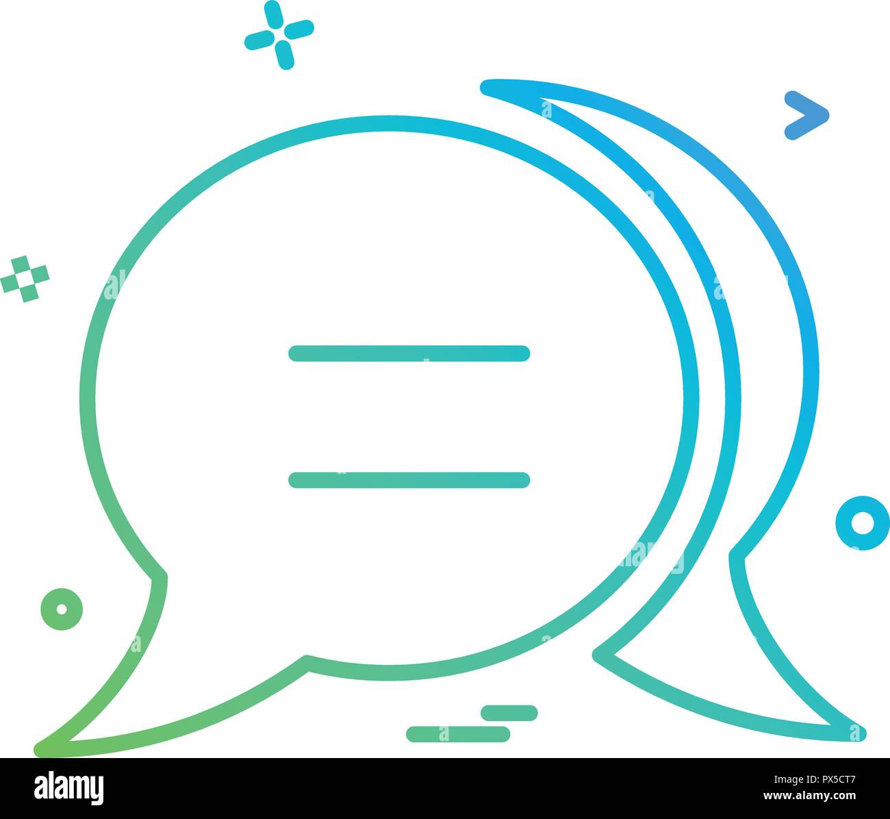 chat bubble sms icon vector design Stock Vector Image & Art - Alamy