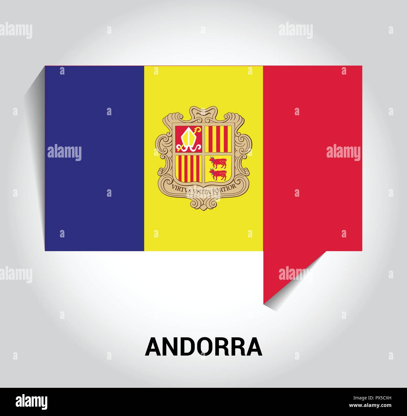 Andorra flag design vector Stock Vector Image & Art - Alamy