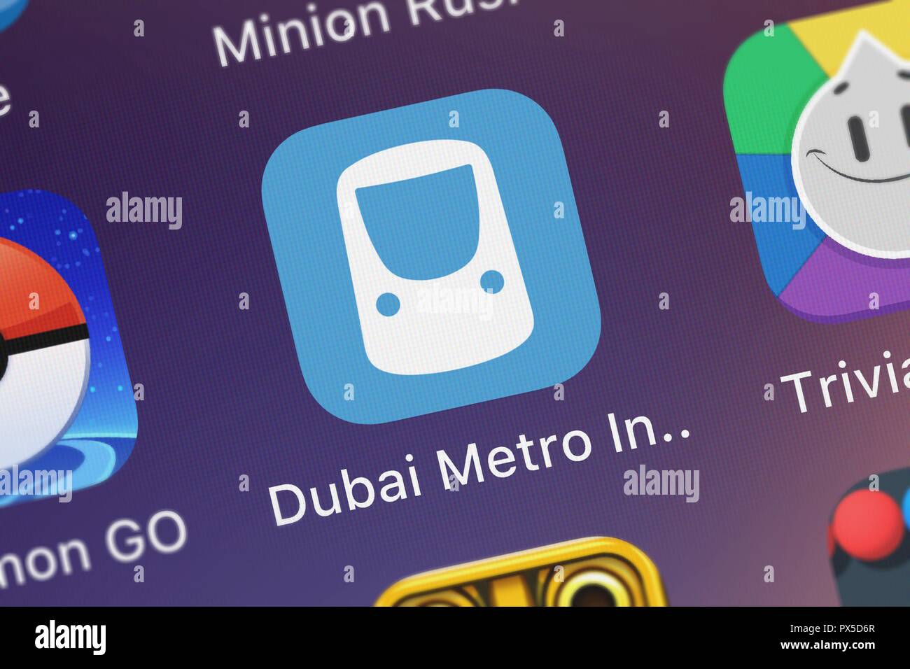 Dubai metro interactive map hi-res stock photography and images - Alamy