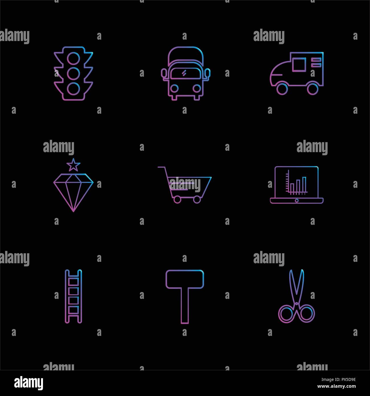 Bus Ladder Stock Vector Images - Alamy