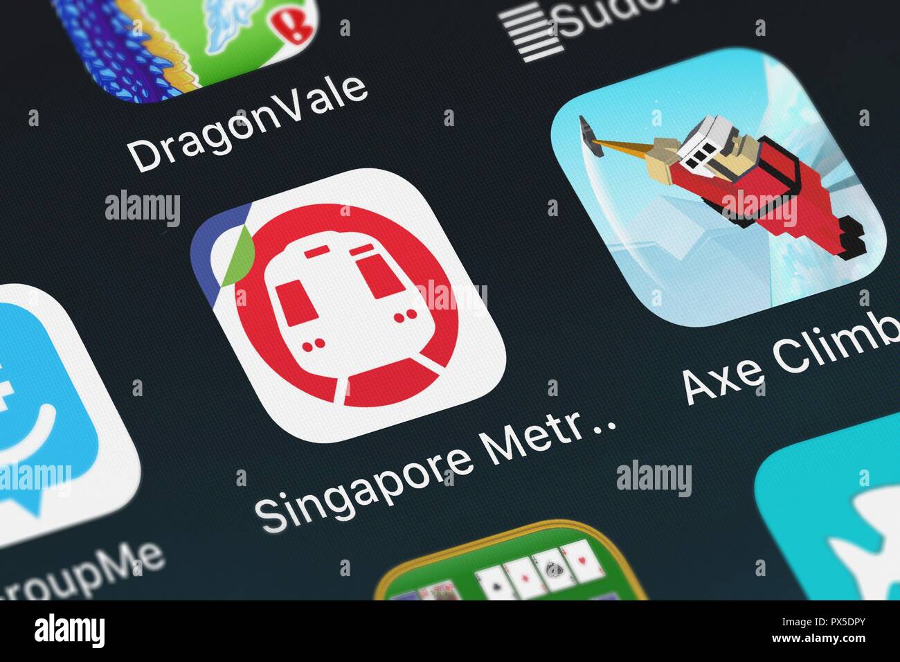 Singapore mrt map hi-res stock photography and images - Alamy