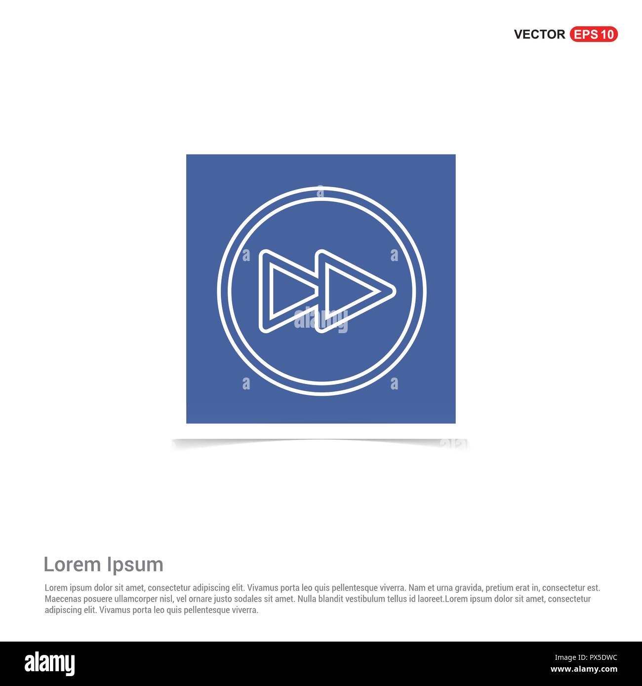 forward Icon - Blue photo Frame Stock Vector Image & Art - Alamy
