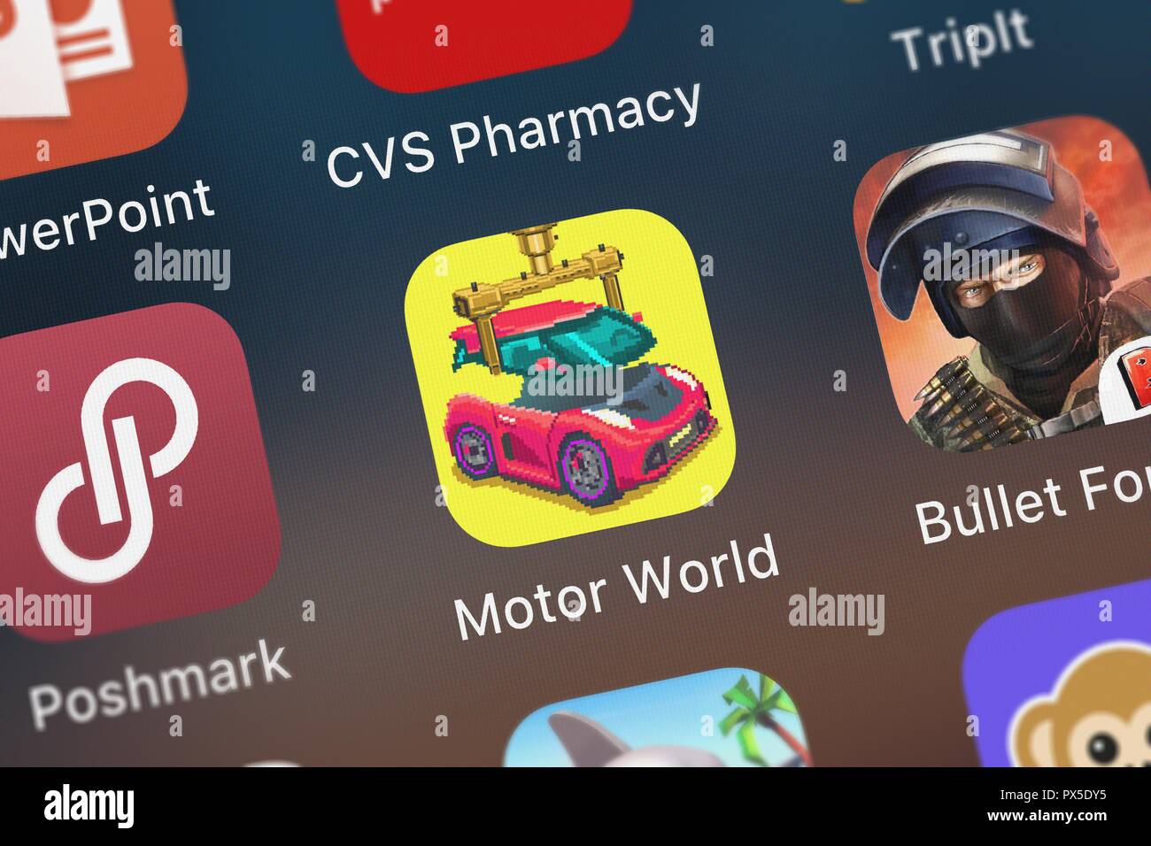 London, United Kingdom - October 19, 2018: Screenshot of the mobile app ...