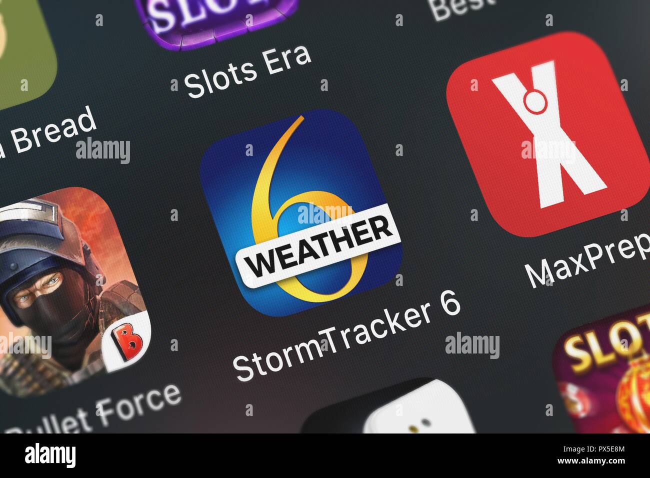 London, United Kingdom - October 19, 2018: Screenshot of LIN Television ...