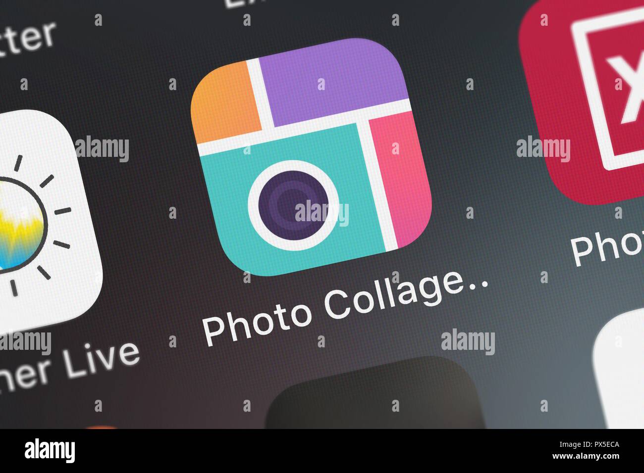 London, United Kingdom - October 19, 2018: Screenshot of the mobile app ...