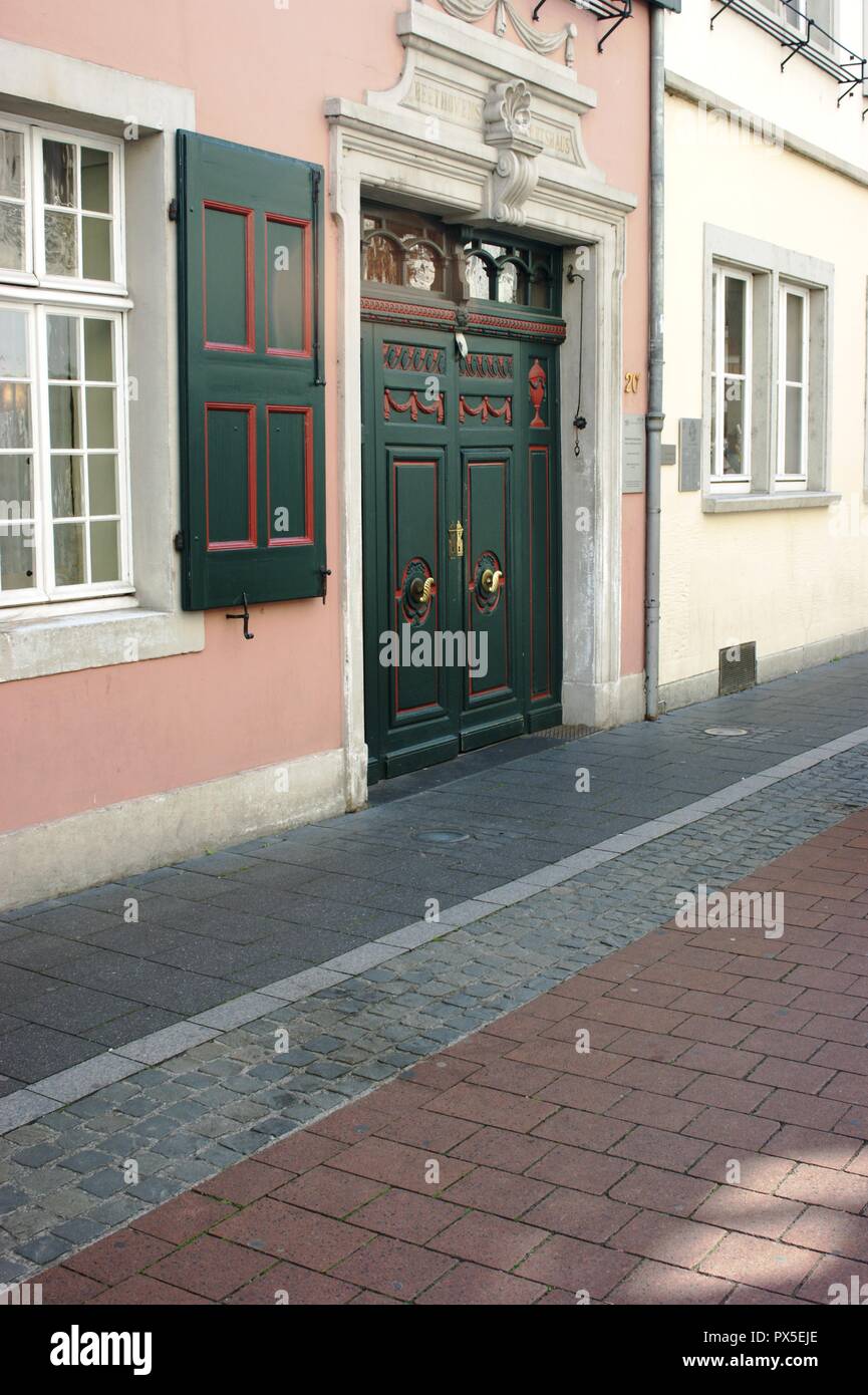Beethoven's birth house and museum, Bonn, Germany Stock Photo - Alamy