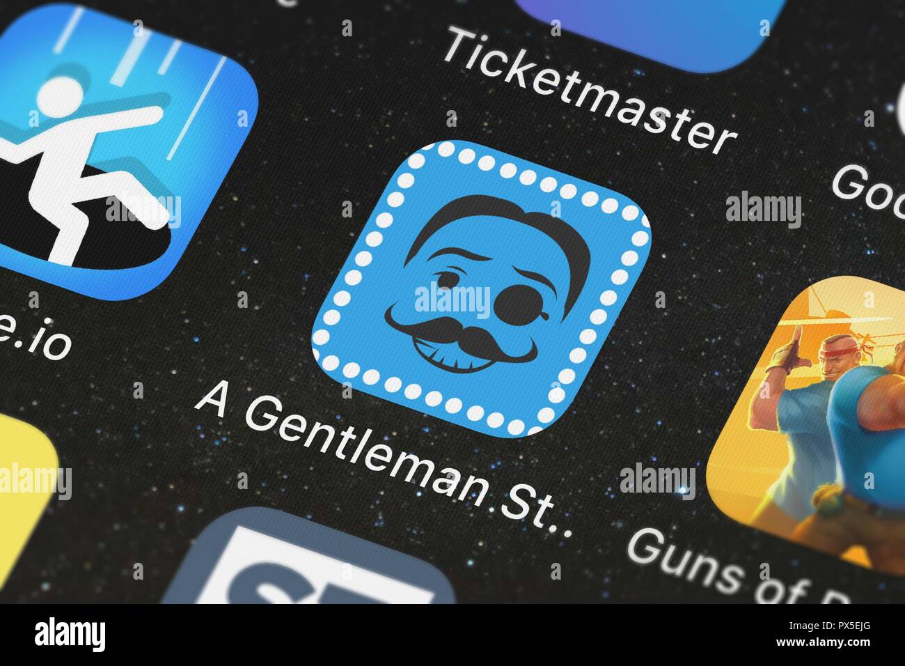 London, United Kingdom - October 19, 2018: Screenshot of the A ...