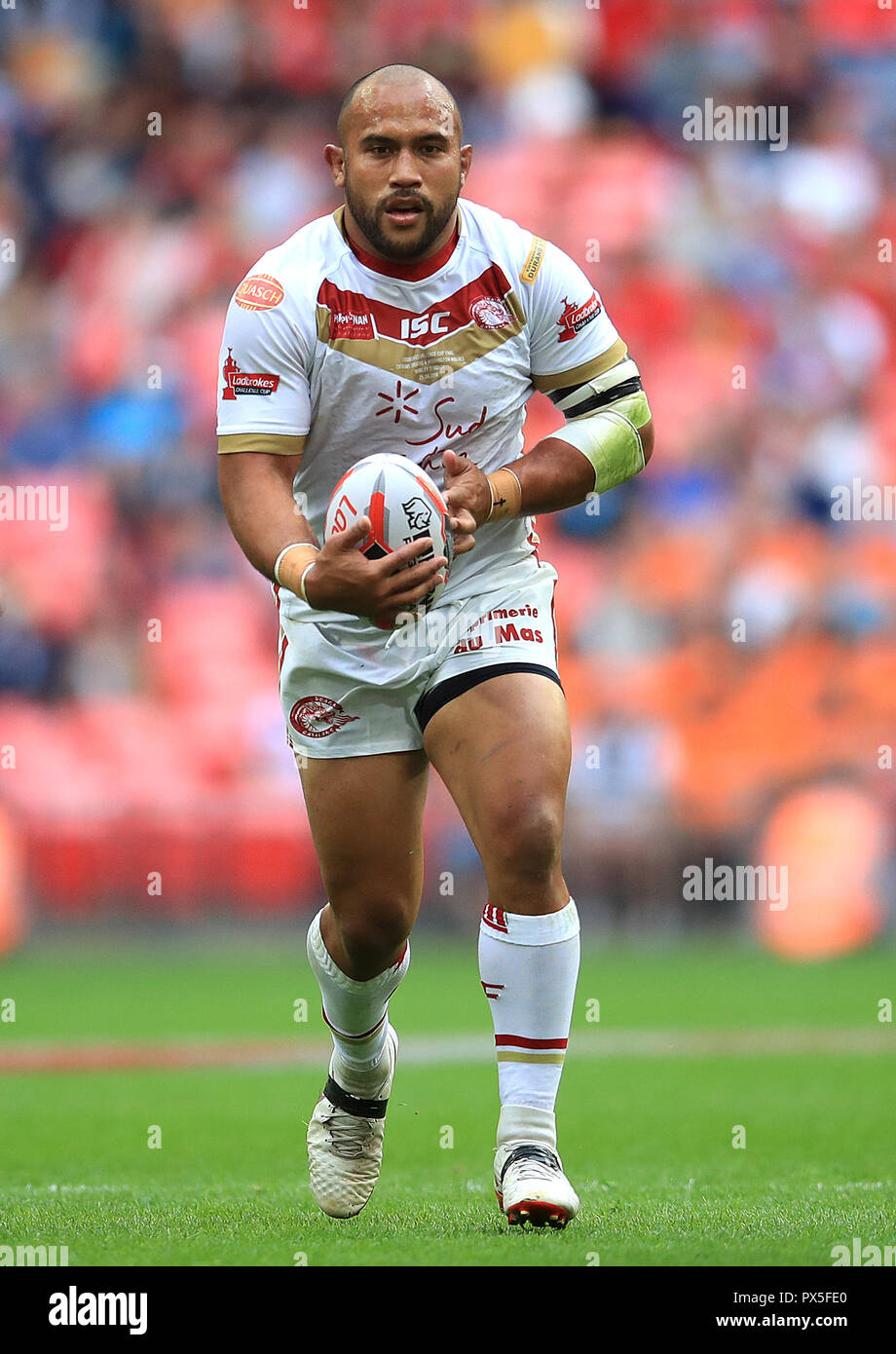 Sam Moa, Catalans Dragons Stock Photo - Alamy
