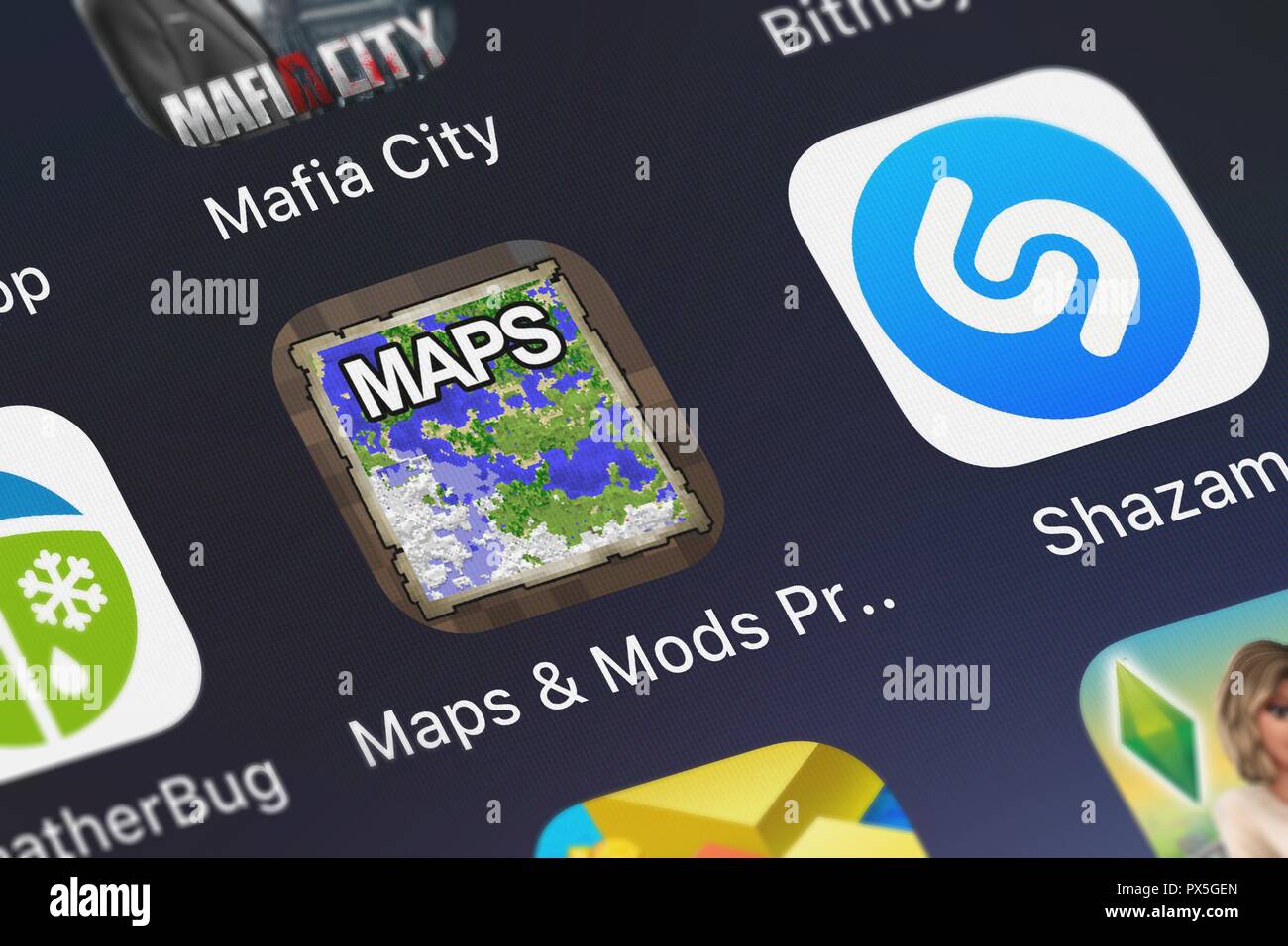 London, United Kingdom - October 19, 2018: Screenshot of pei peng's ...