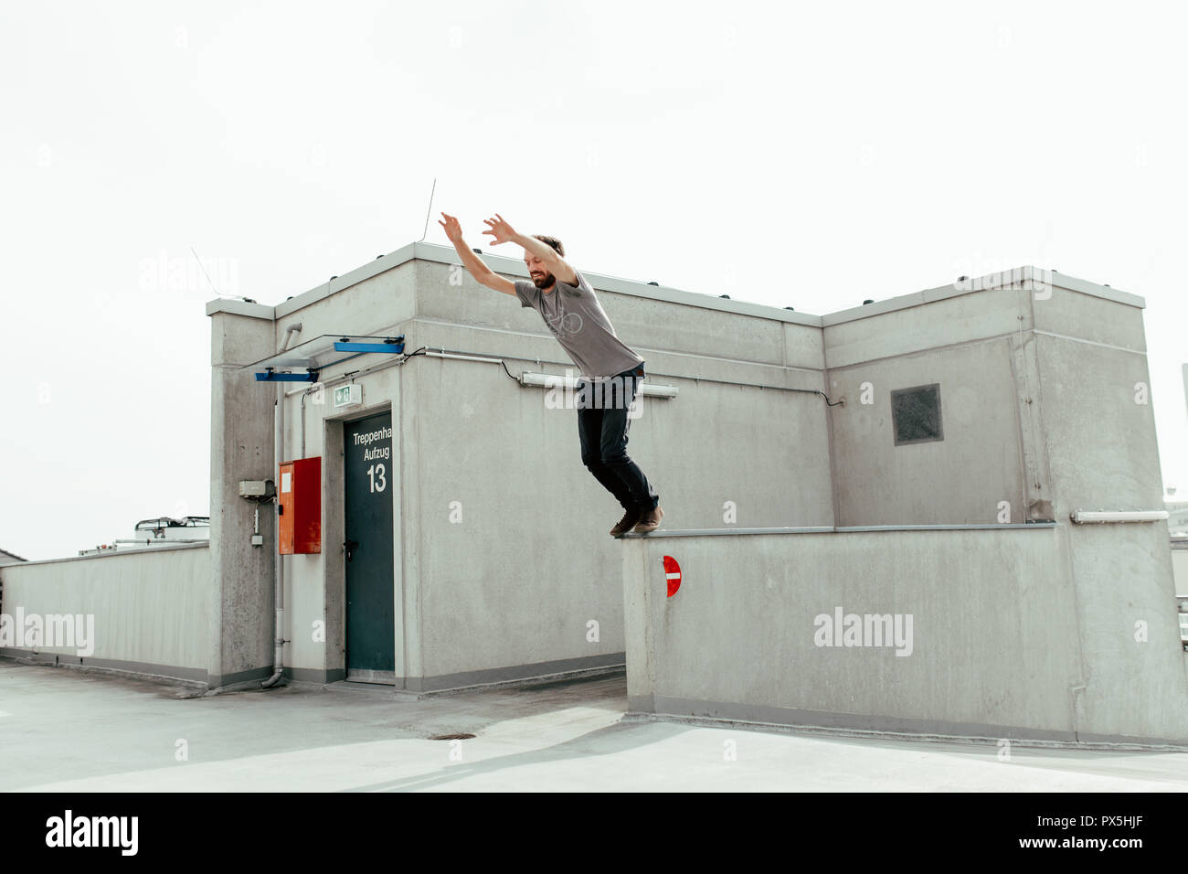 Jumping from the wall hi-res stock photography and images - Alamy